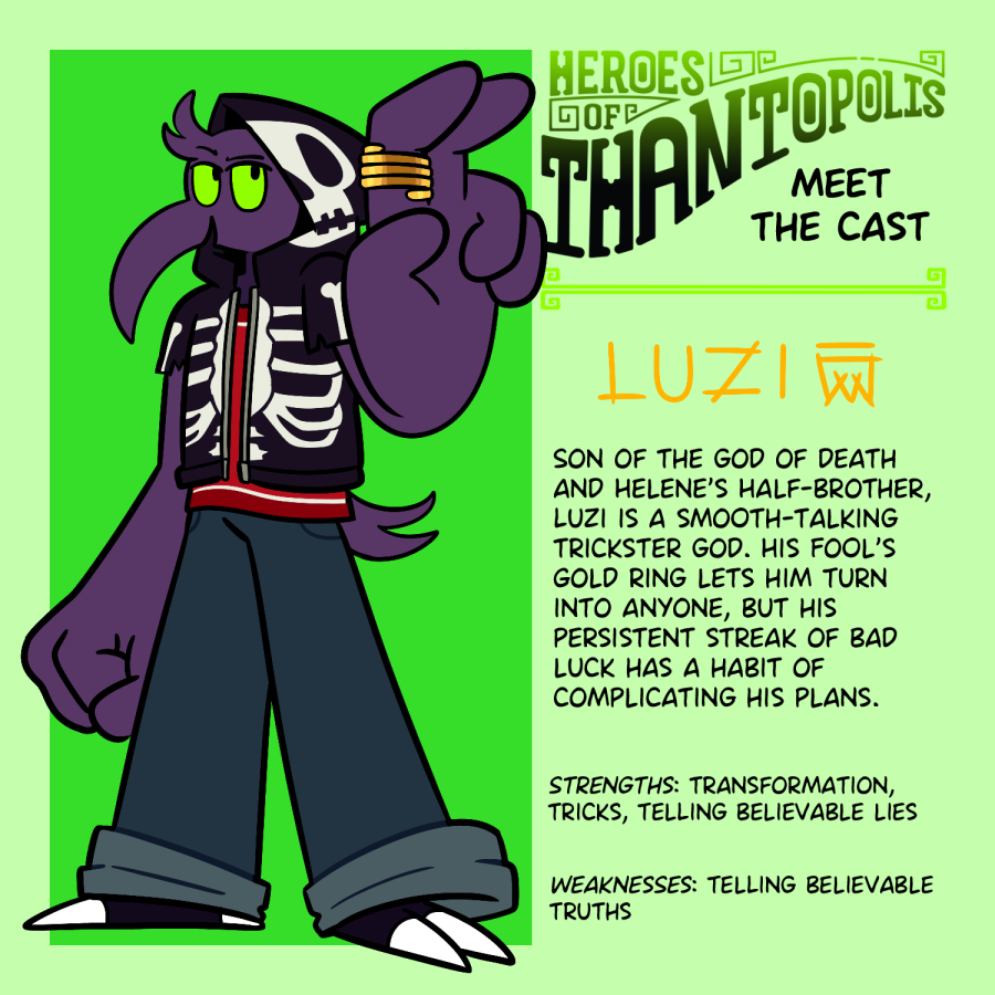 Heroes of Thantopolis - Meet the Cast: Luzi